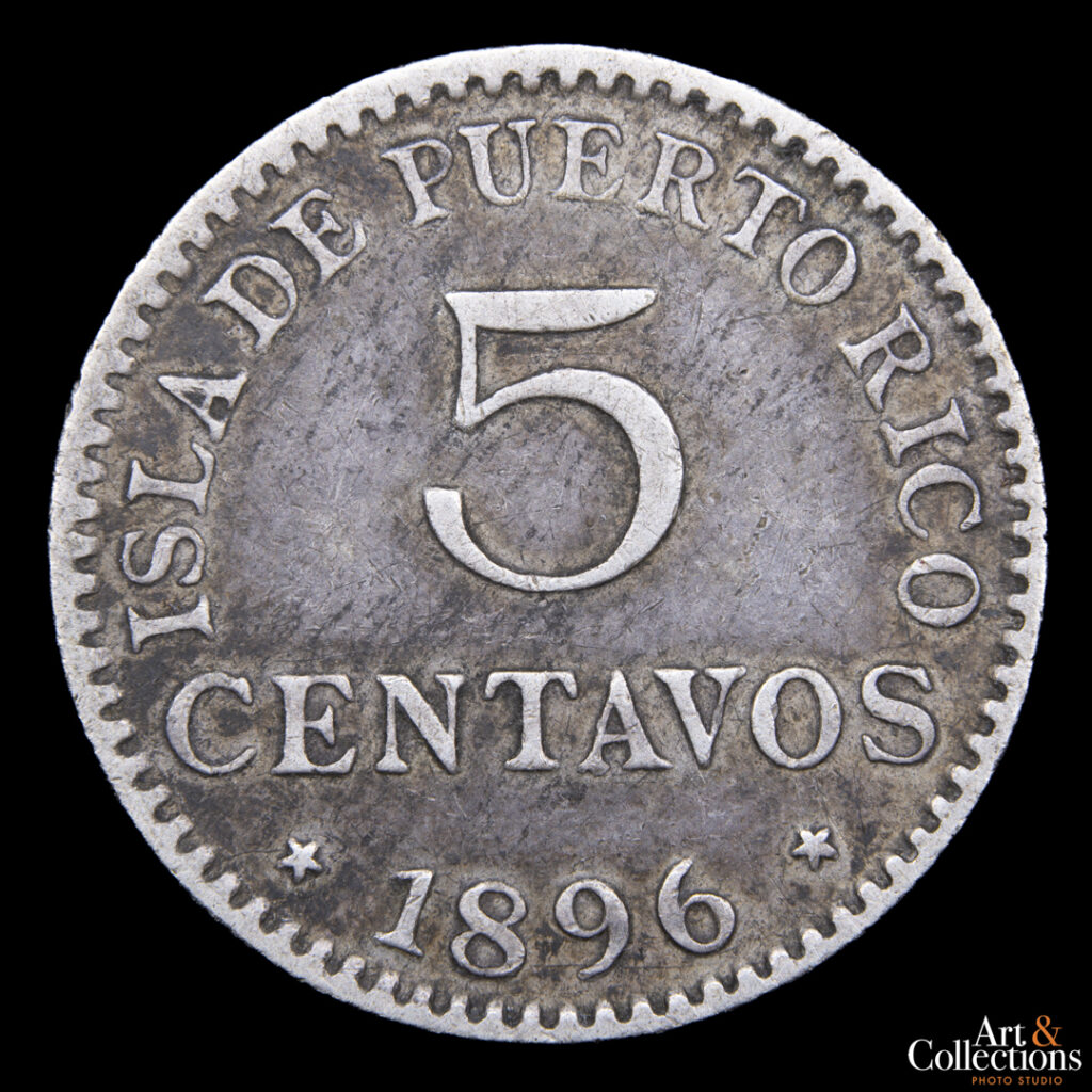 Puerto Rico (Colonia española) 5 centavos 1896 Alfonso XIII ...