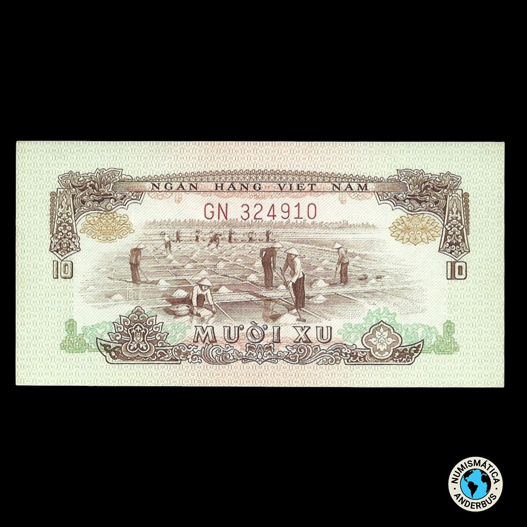 Vietnam del Sur 10 Xu 1966 (1975) - Numismatica Anderbus
